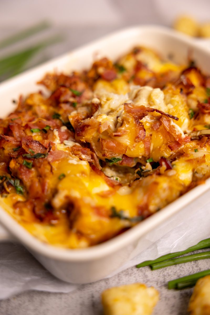 Loaded Twice Baked Tater Tot Casserole - Asili Glam Loaded Twice Baked Tater Tot Casserole - Asili Glam